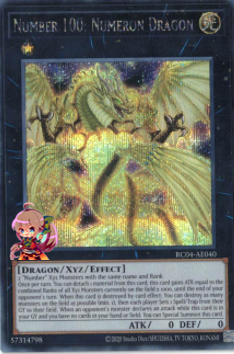 Number 100: Numeron Dragon [RC04-AE040-SCR] – Cardingedge