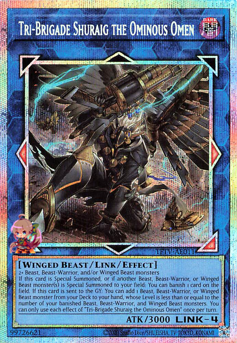 Tri-Brigade Shuraig the Ominous Omen [TFTV-AE011-PSCR] – Cardingedge