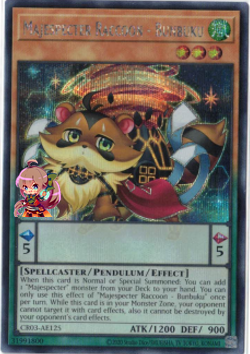 Majespecter Raccoon - Bunbuku [CR03-AE125-SCR] – Cardingedge