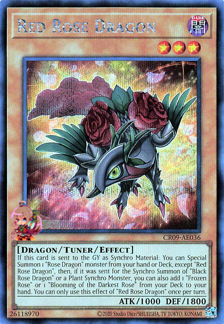 Red Rose Dragon [CR09-AE036-SCR] – Cardingedge