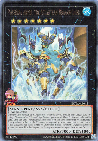 Poseidra Abyss, the Atlantean Dragon Lord [ROTA-AE043-UTR] – Cardingedge